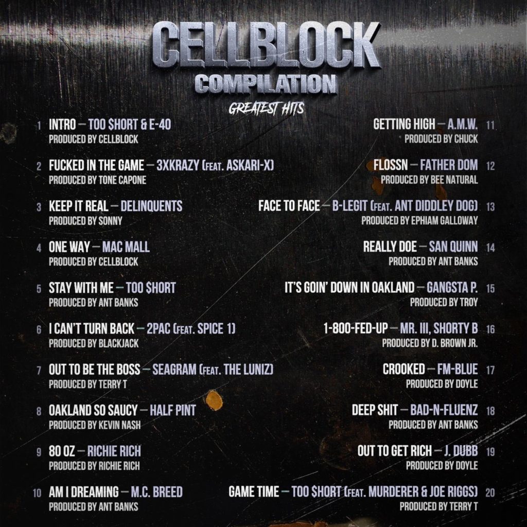 Too Short Releases The Cell Block Records Compilation Greatest Hits ...